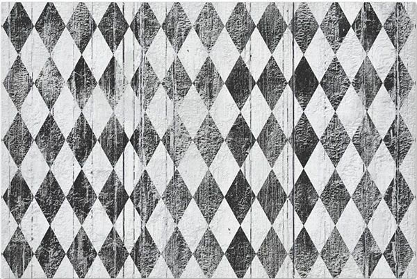 Decoupage Tissue Paper - Distressed Black & White Harlequin Pattern (5 ...