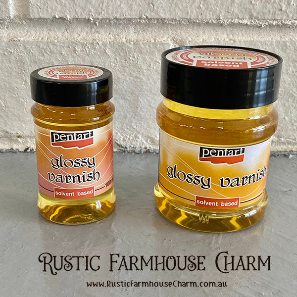 Pentart GLOSS Varnish (solvent-based) – Rustic Farmhouse Charm