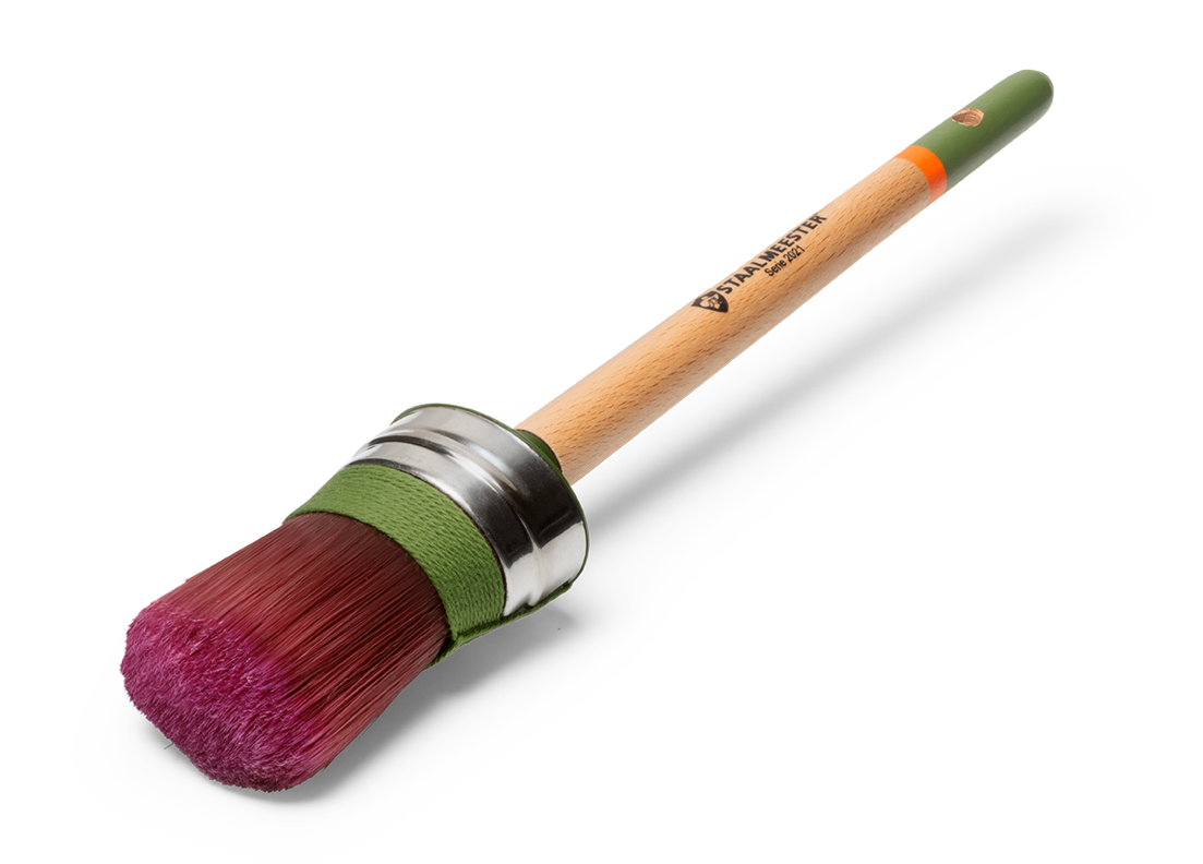 Staalmeester® Paintbrush OVAL 48-37mm (100% Synthetic) - Pro-Hybrid Se ...