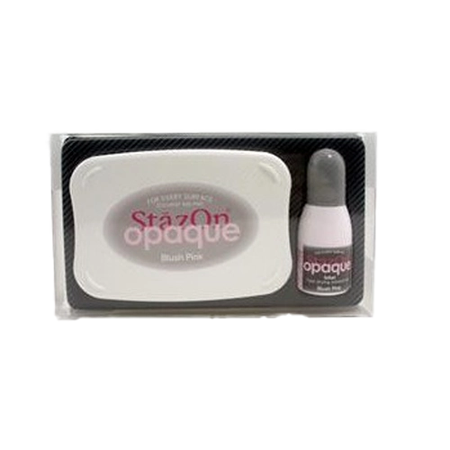 StazOn Kit - Ink Pad & Inker - BLUSH PINK (Opaque, Permanent, Solvent ...