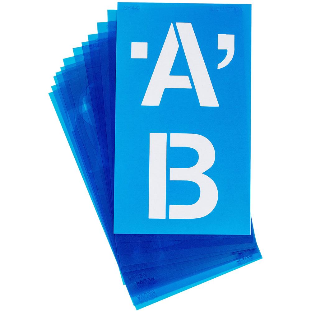 4" HELVETICA ALPHABET Stencil Set | Rustic Farmhouse Charm