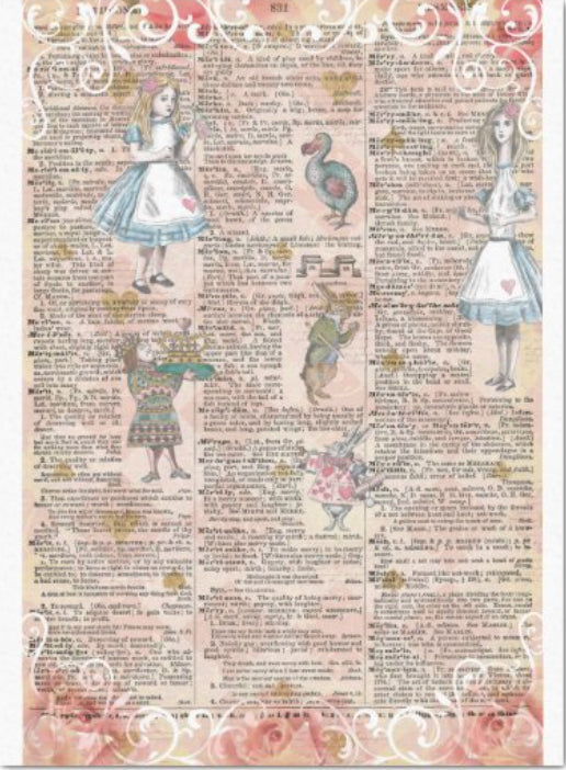 Alice In Wonderland Paper Alice In Wonderland Postcard Literature