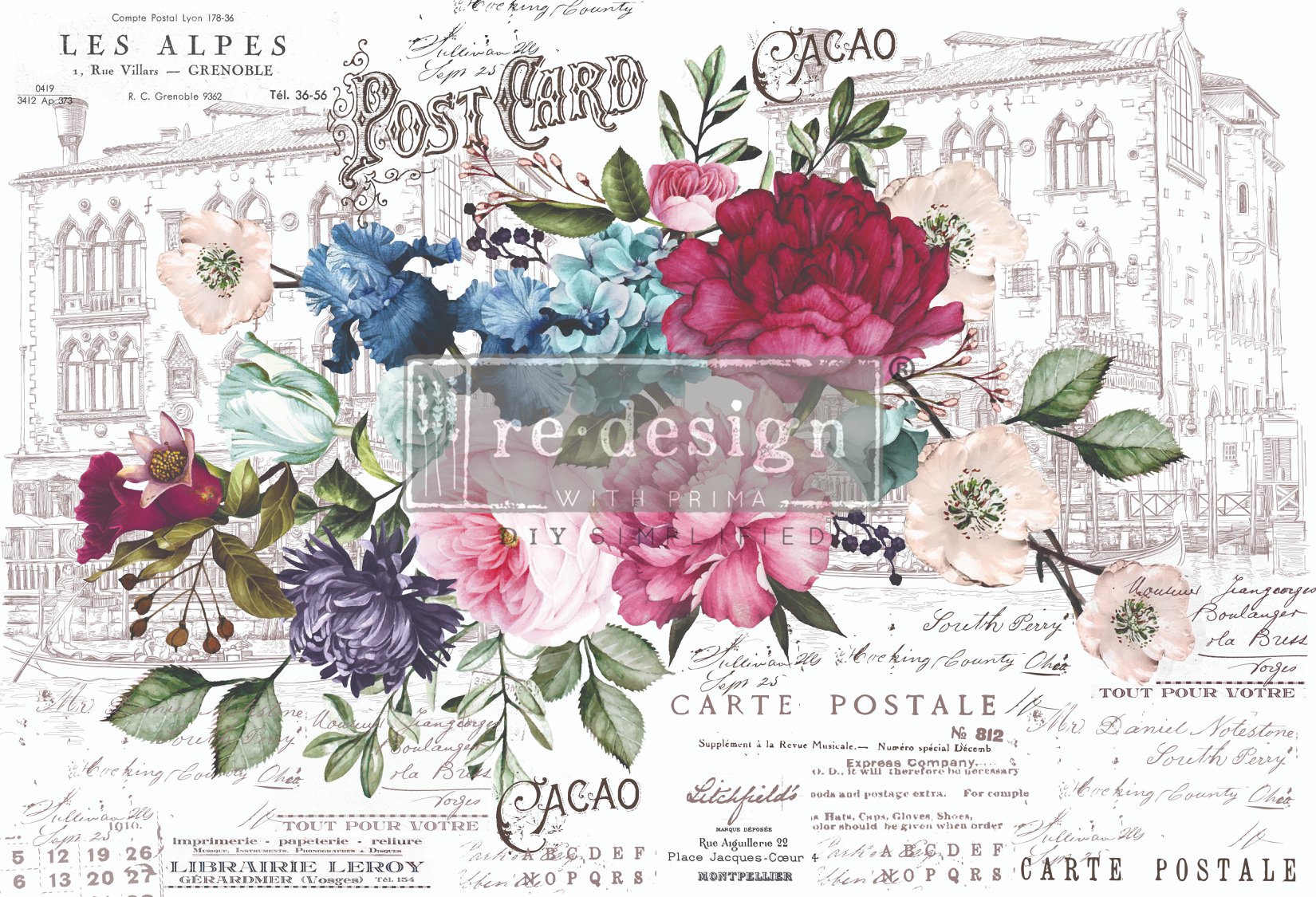 Redesign Transfer - IMPERIAL GARDEN (111.7cm x 76.2cm) – Rustic ...