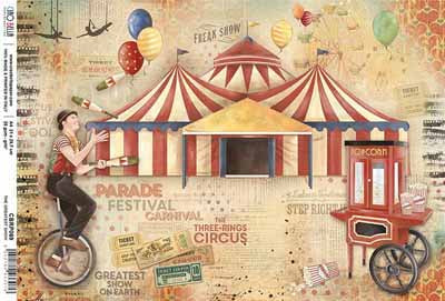 THE GREATEST SHOW Rice Paper by CiaoBella (A4) – Rustic Farmhouse Charm